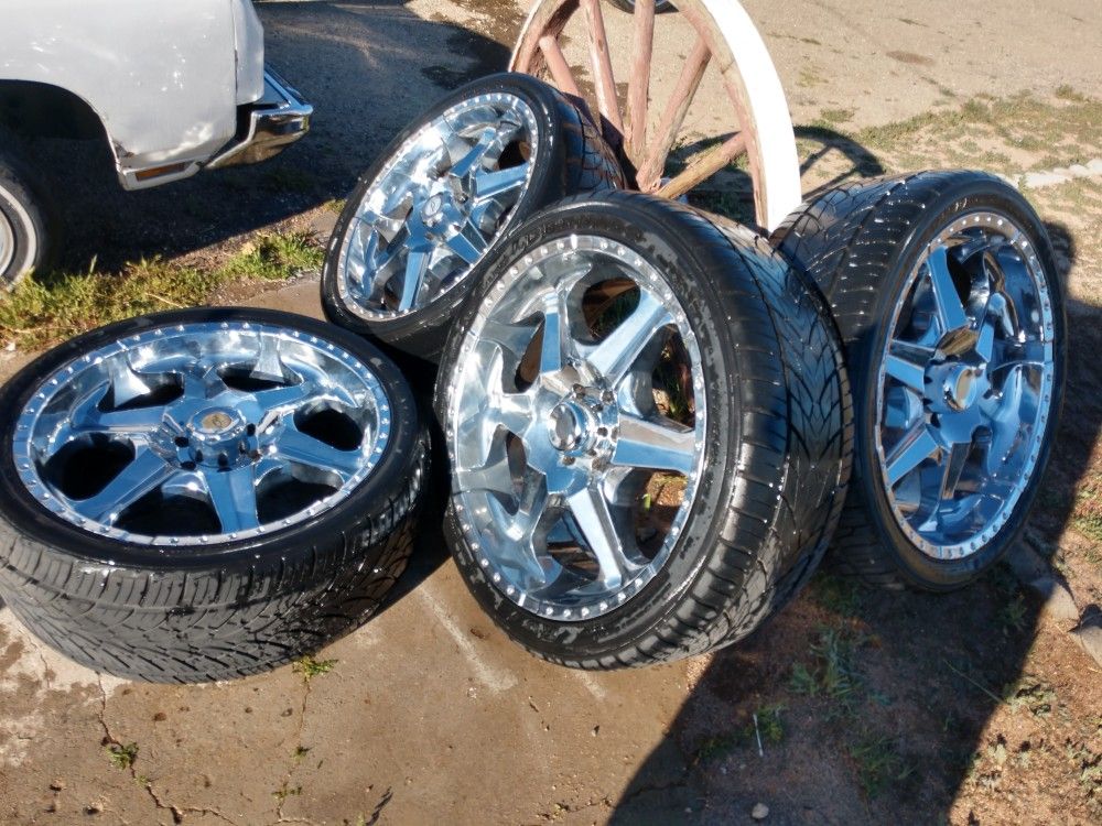 24-in Geo 6 Lug Rims (Set Of 4) for Sale in Hesperia, CA - OfferUp
