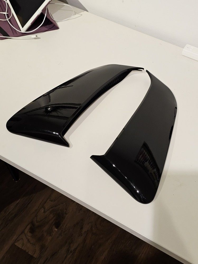 Mustang S550 Side Scoops Professionally Painted Black With Car Paint ...