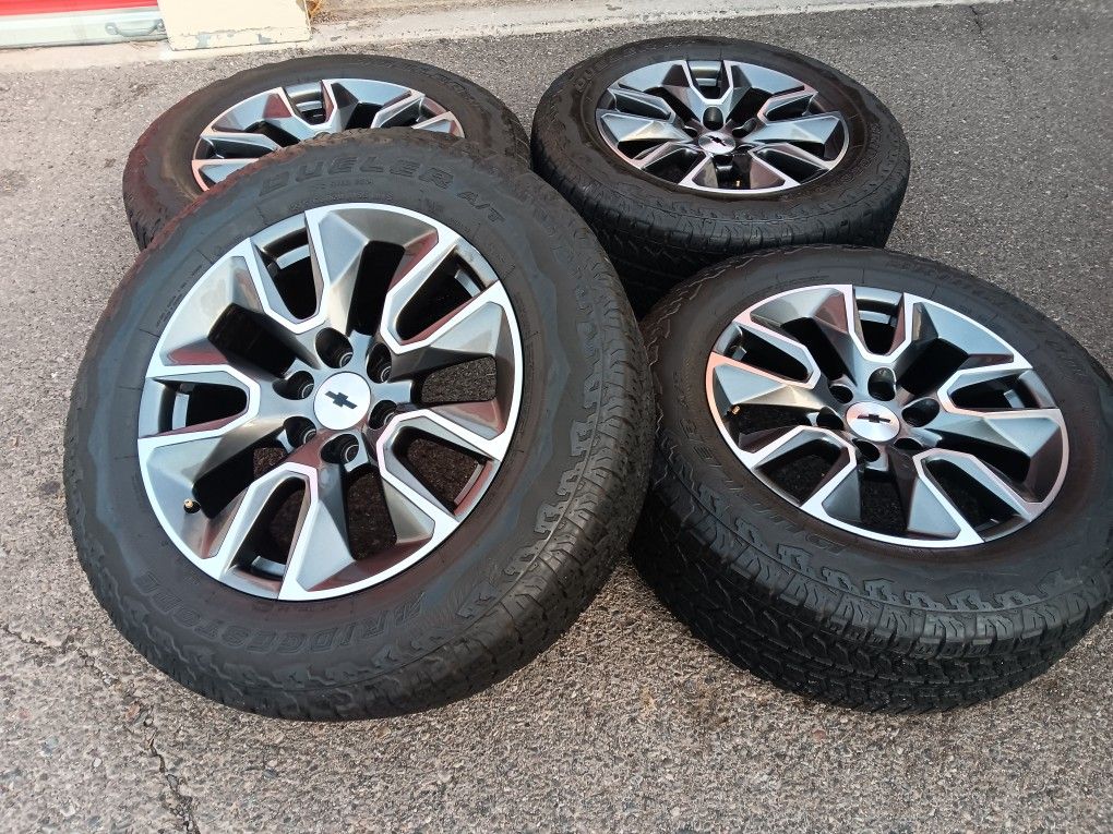 2023 OEM GMC TIRES AND WHEELS CHEVY SILVERADO RST 20 INCH TIRES ...