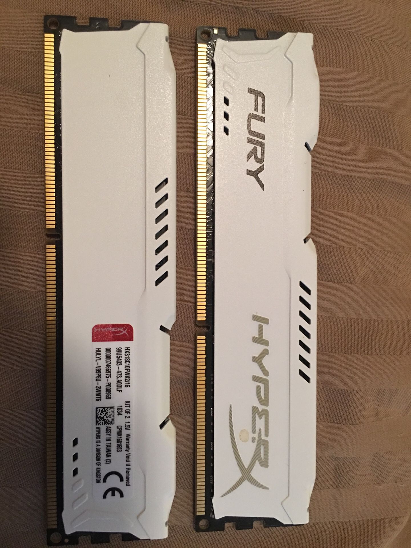 Ram sticks hyperx fury ddr3 16gb 1866mhz for Sale in Battle Ground, WA ...
