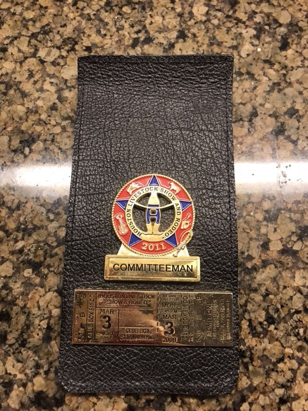 Houston Livestock Show and Rodeo Committeeman Badge 2011 and 2008 Rodeo ...