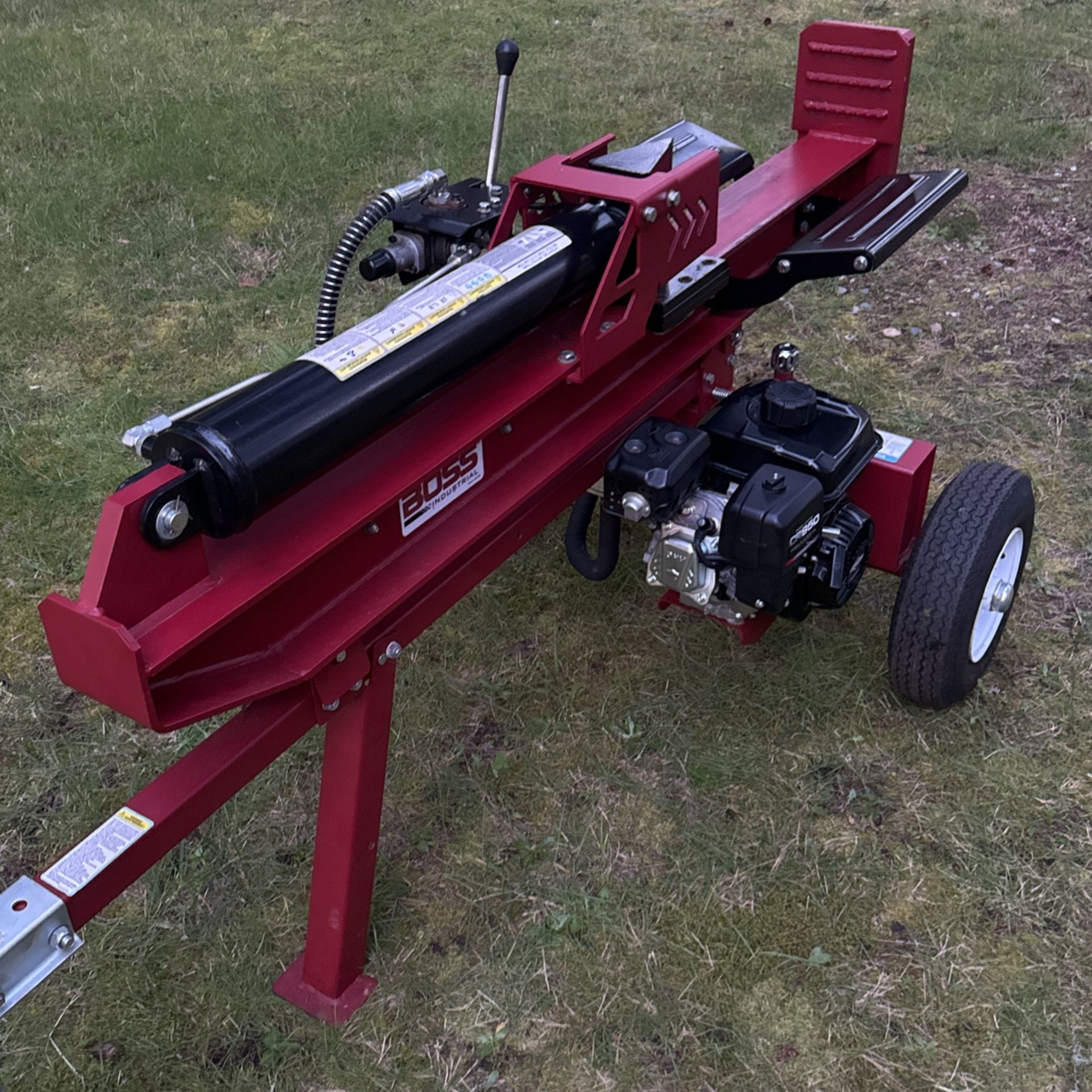 Boss Industrial 27-Ton 208-cc Horizontal and Vertical Gas Log Splitter ...