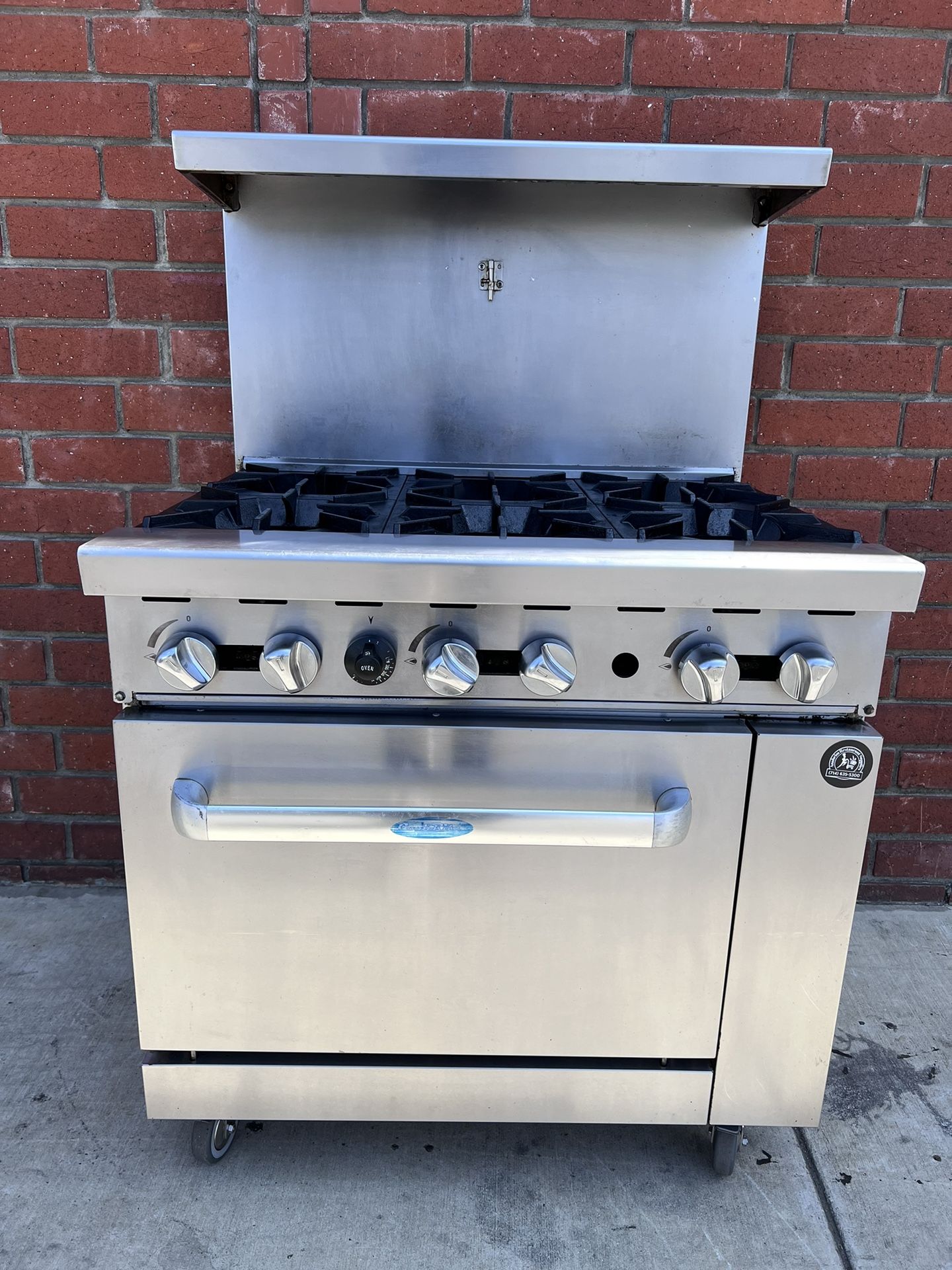 Atosa AGR-6B-NG CookRite Range Natural Gas 36"W for Sale in Riverside ...