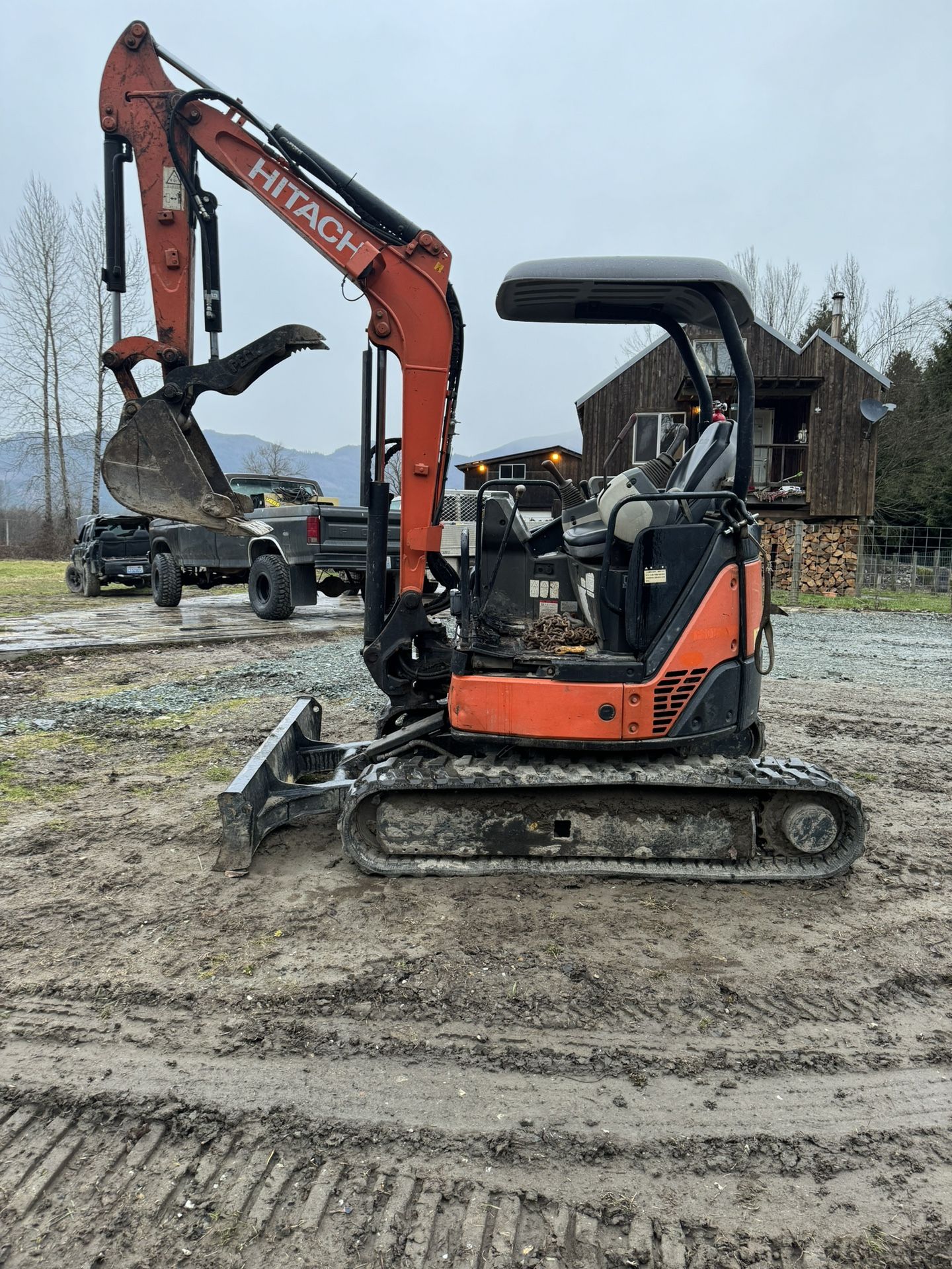 2012 Hitachi Zaxis 30u Mini Excavator Interstate 16k Trailer for Sale ...