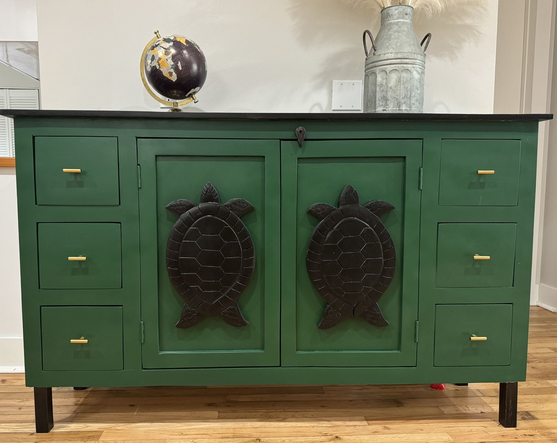 Custom Floridian Turtle Solid Wood Sideboard, Console, Dresser Or ...