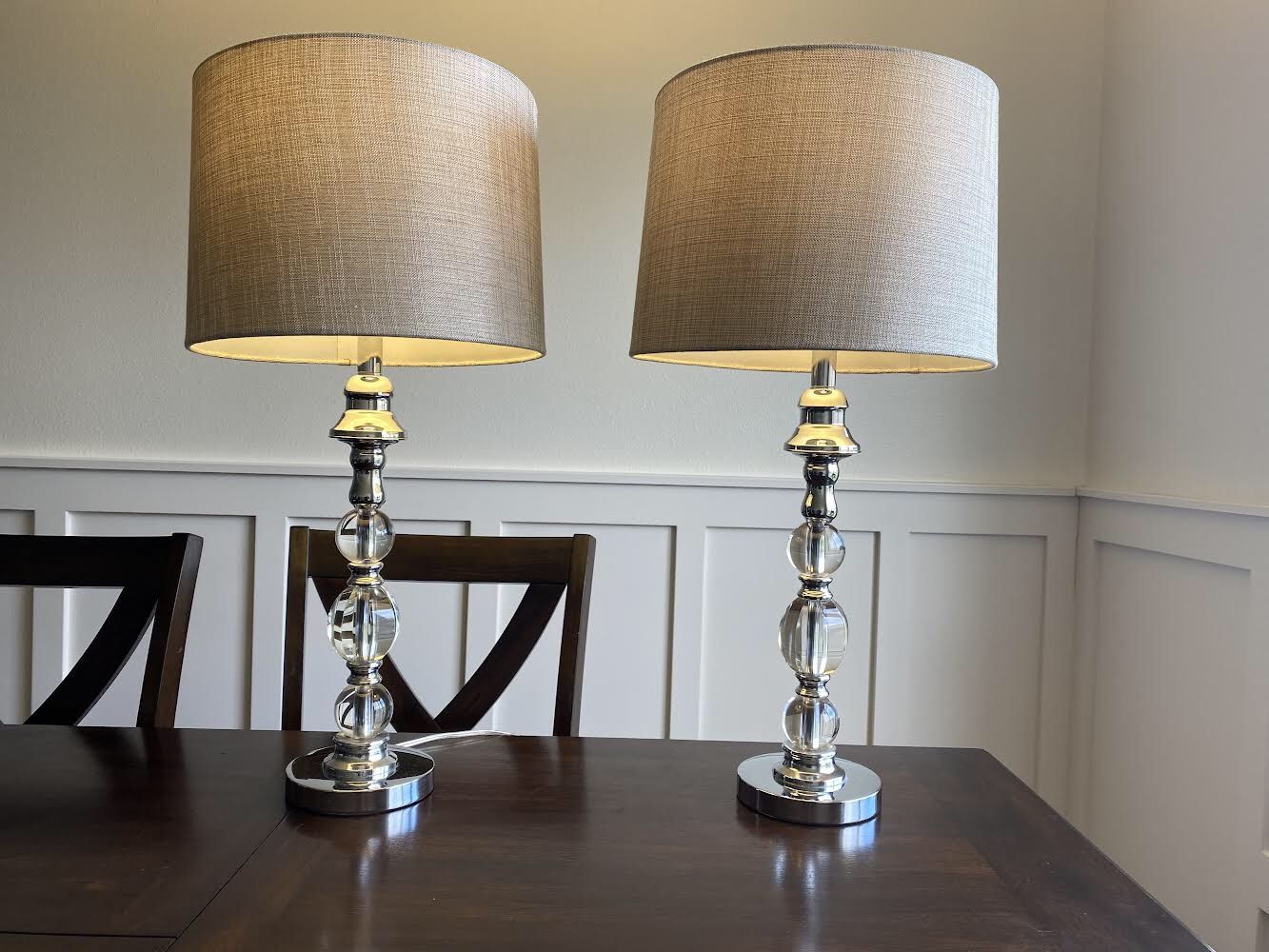 Tall Crystal Table Lamps