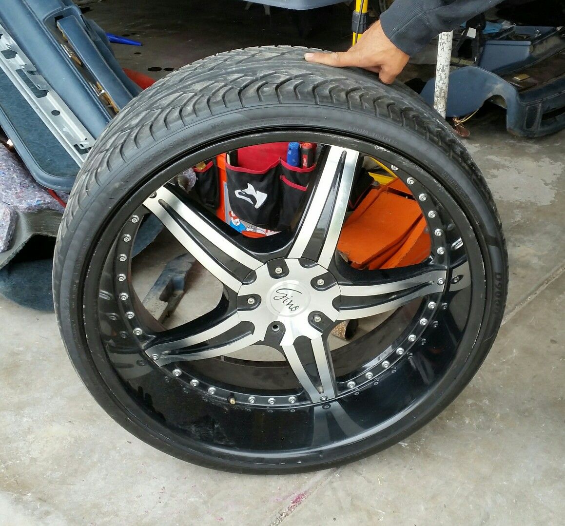 ***24 inch rims & tires(5 Lug)*** 5x120 Bolt Pattern for Sale in Denver ...