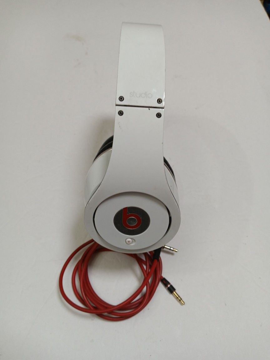 Wearing Beats Studio White