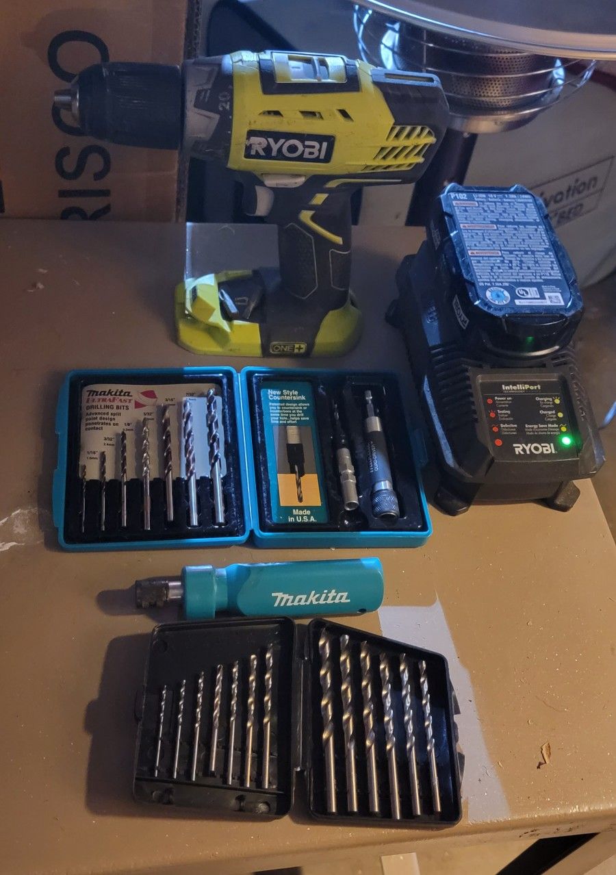 Ryobi Drill Bundle And More! Battery for Sale in Elk Grove, CA - OfferUp