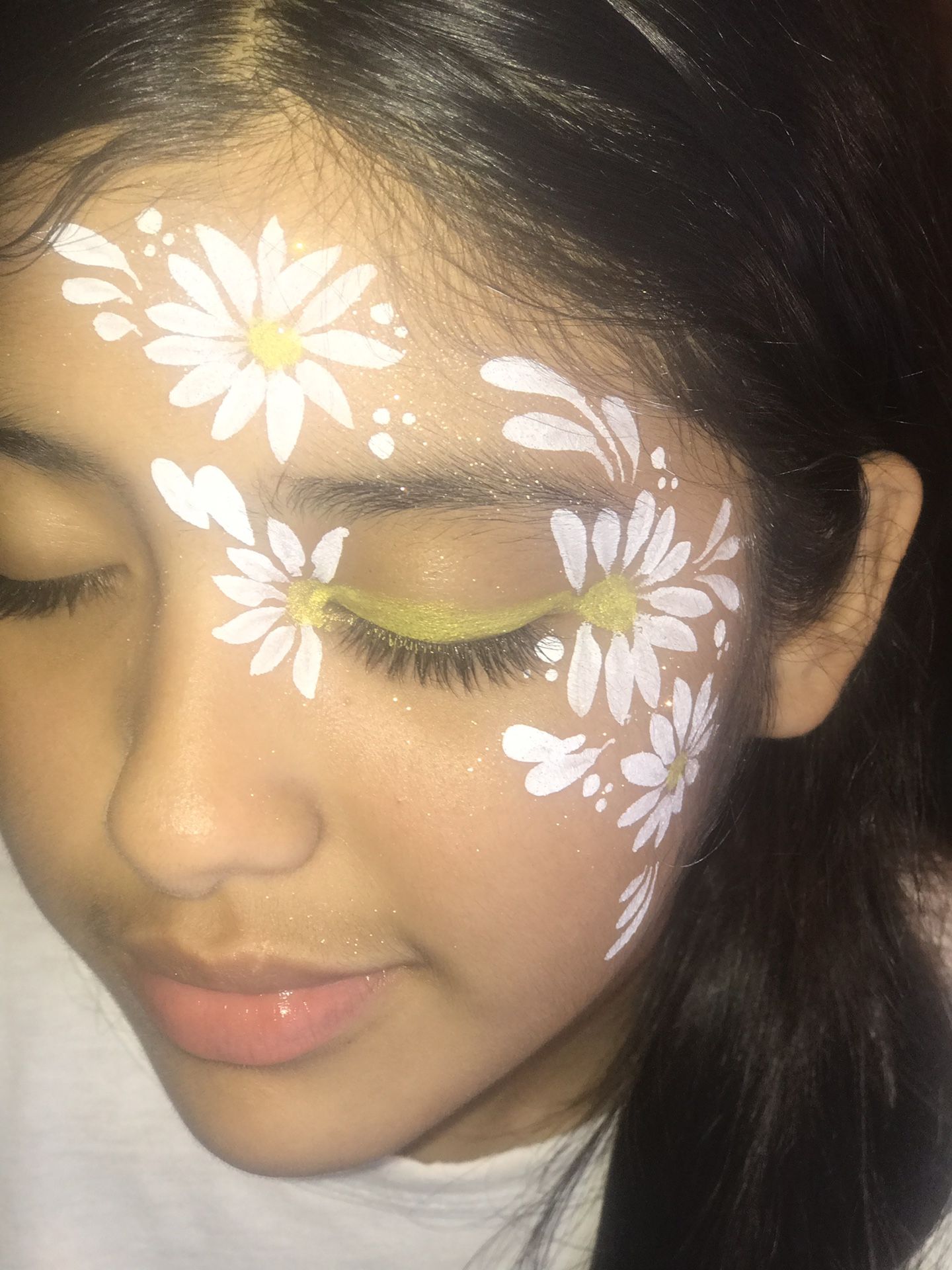 Sunflower Face Paint