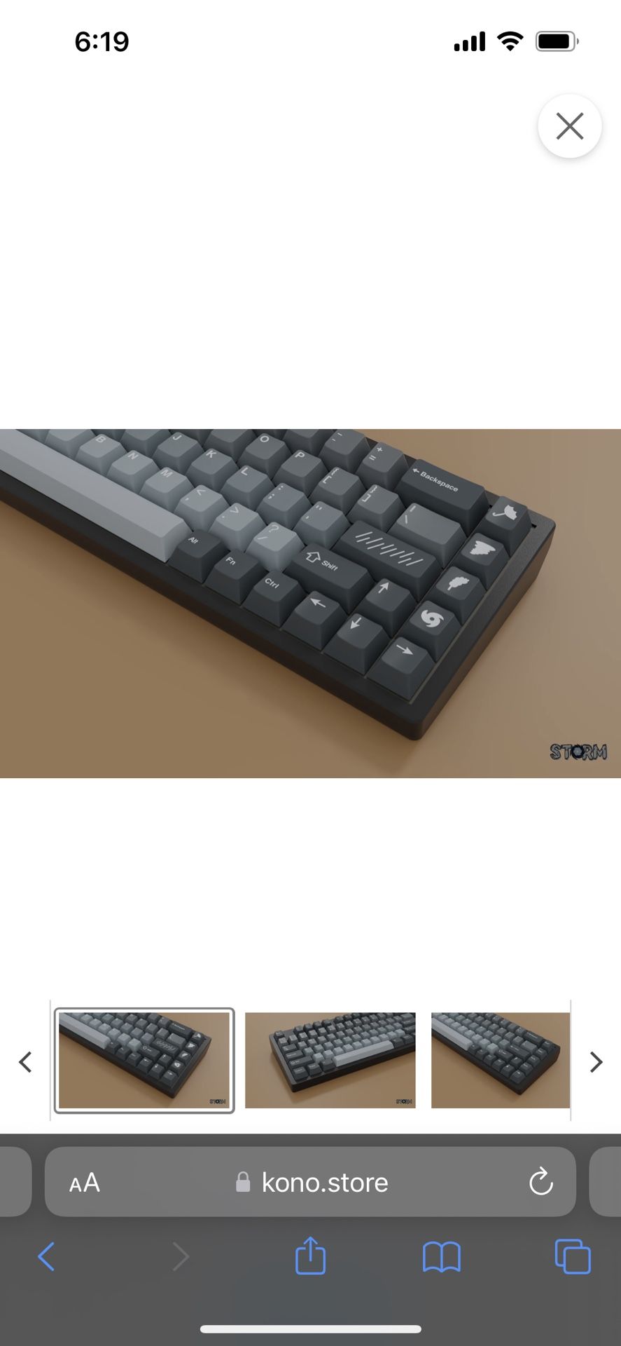 GMK Storm Key Caps - Base Kit + Novelties + Desk Mat for Sale in ...