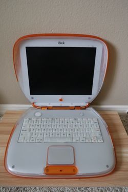 Apple G3 iBook Clamshell in a striking Orange color (Model M2453) for ...