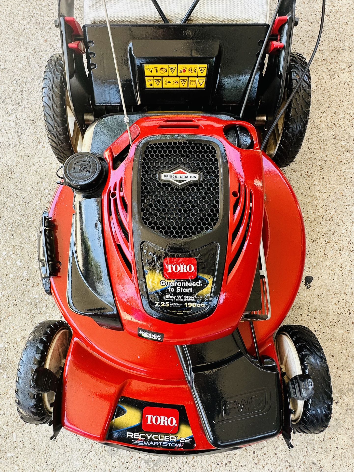 TORO Recycler 22" Self Propelled Lawnmower 190cc FWD for Sale in ...