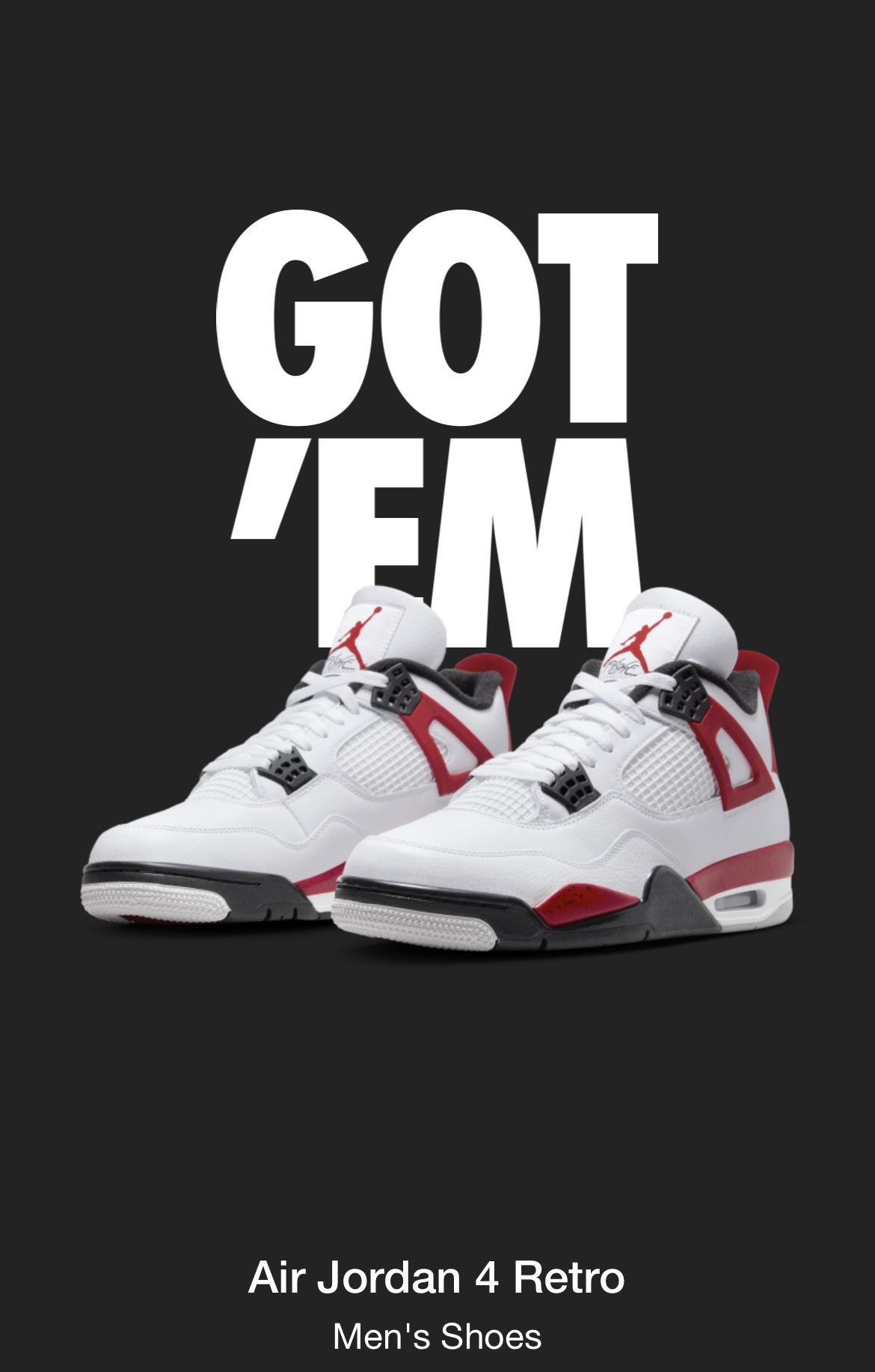 Red Cement Men Jordan Retro Red Cement Fire Red 4s Women AIR JORDAN ...