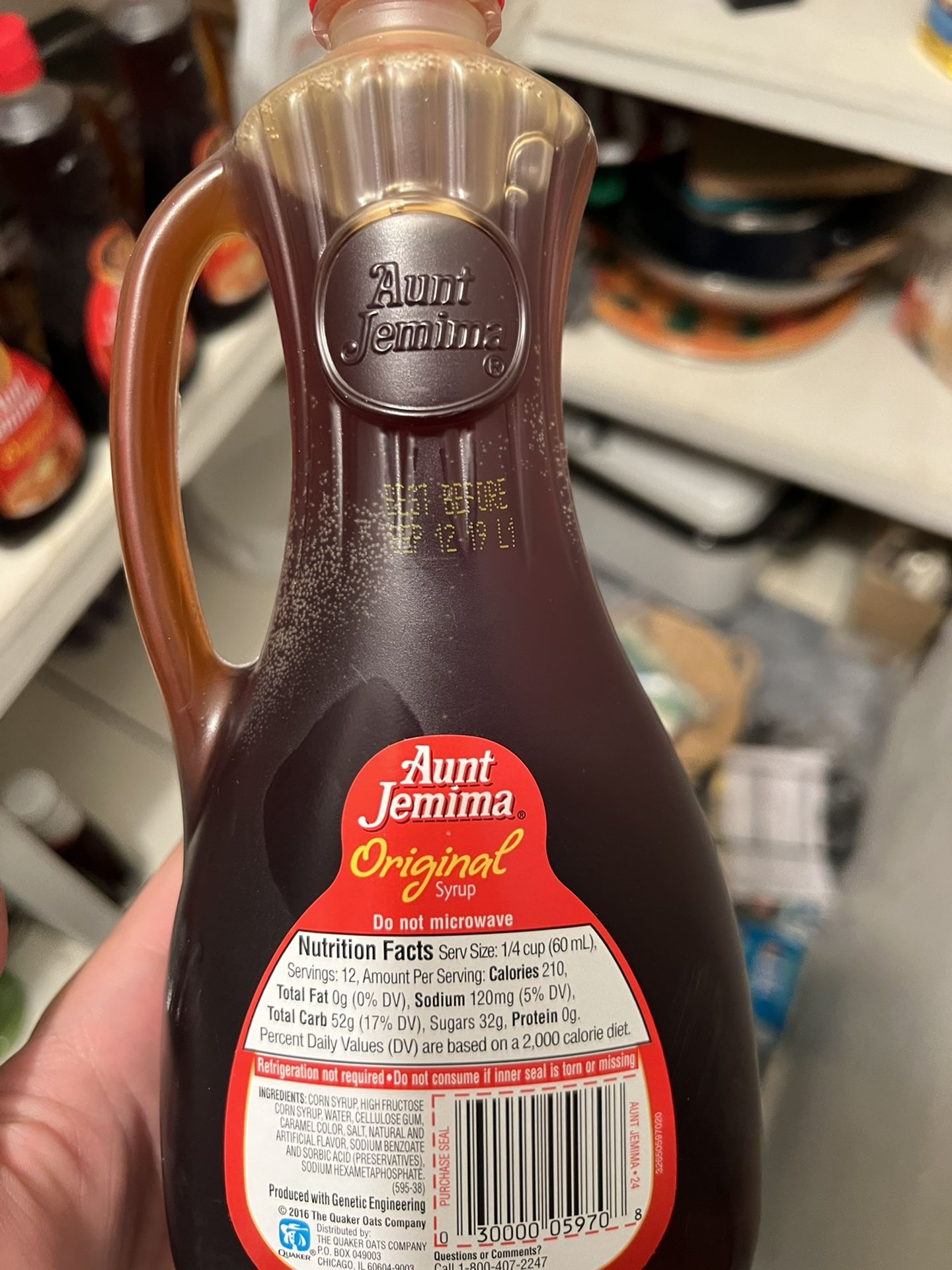 Aunt Jemima Syrup Barcode