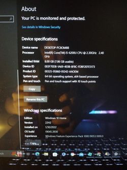 Dell Windows 10, Keyboard Comes With It for Sale in Woodinville, WA ...