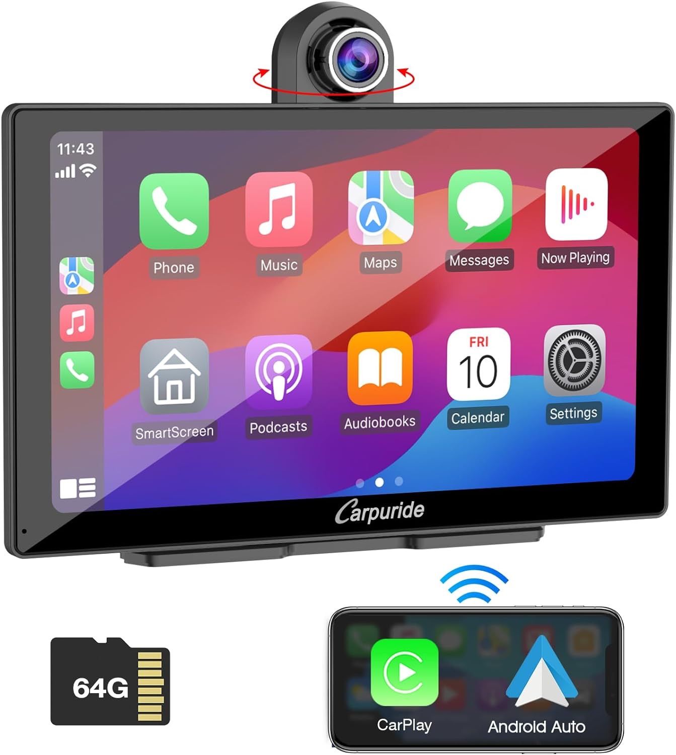 2024 Newest Carpuride W905 Wireless Apple Carplay Android Auto Car ...
