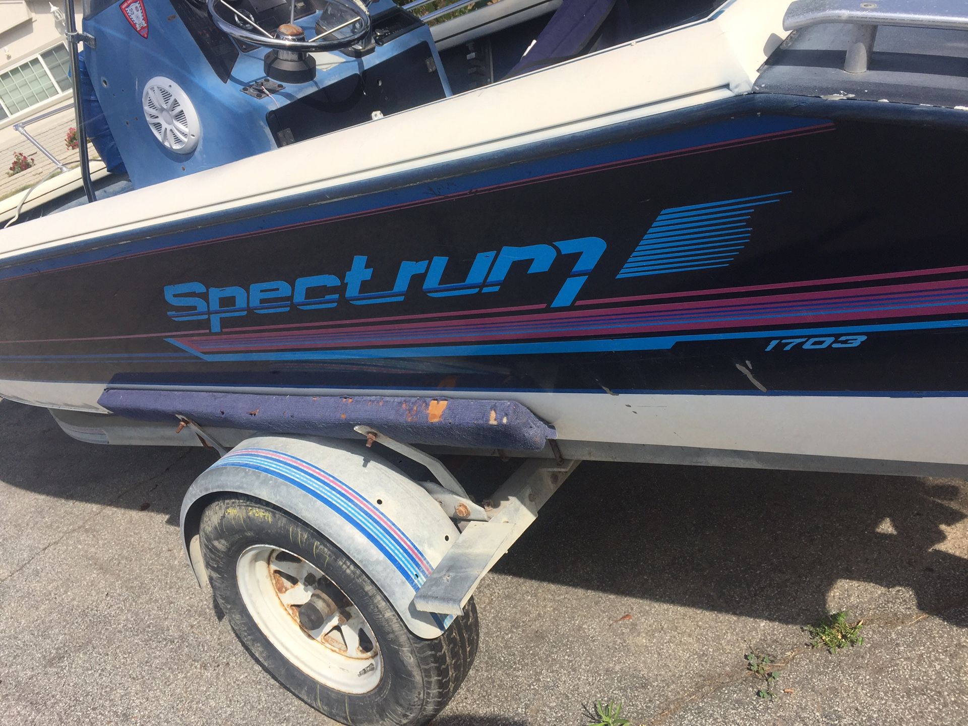1989 Blue Fin Spectrum 1703 with Escort Trailer for Sale in San Jose ...