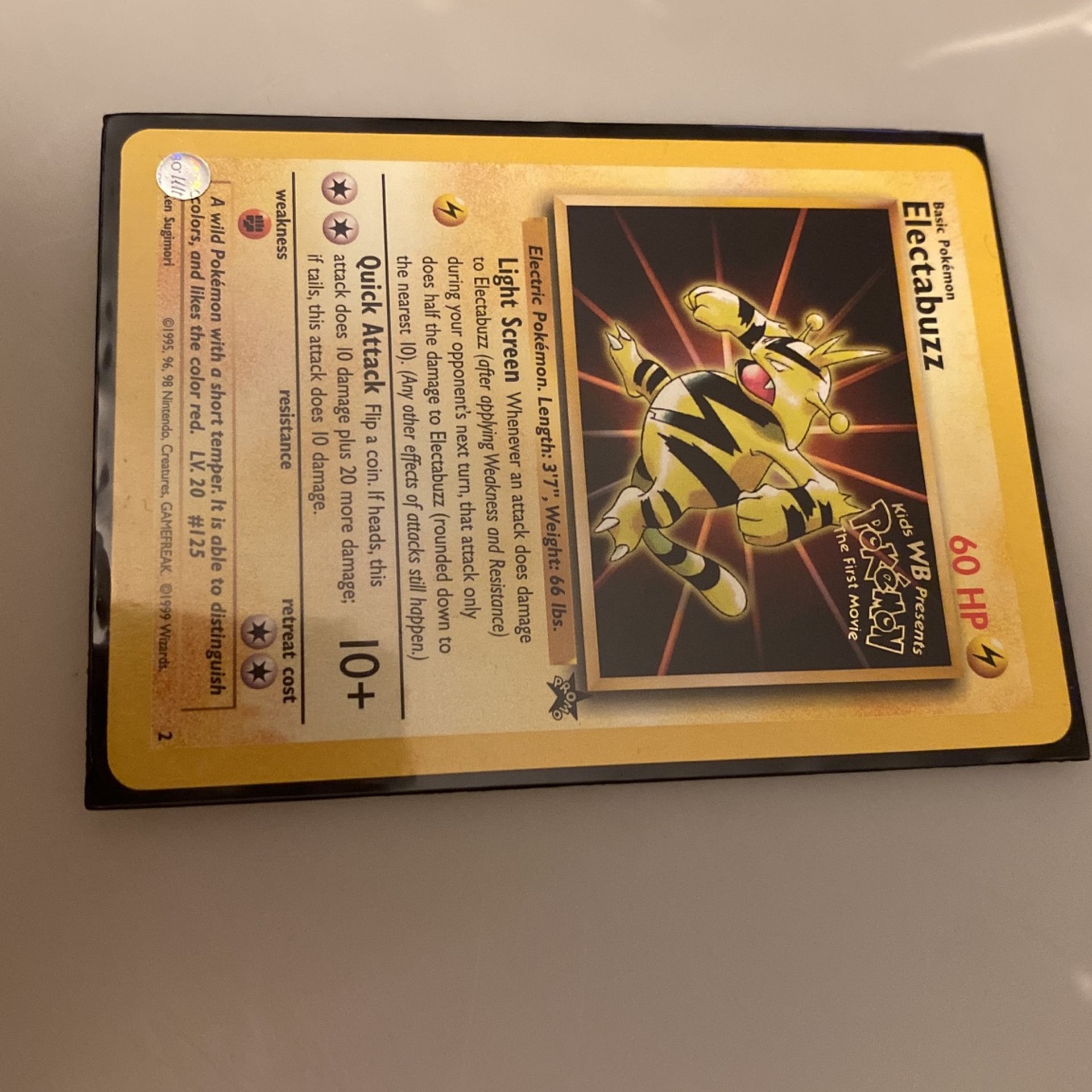 Pokemon Electabuzz Card