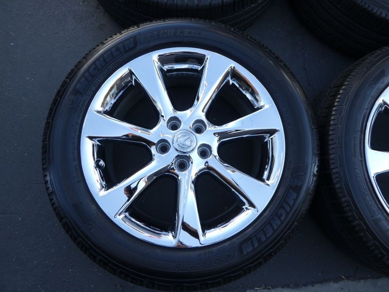 19" oem Lexus RX350 factory wheels 19 inc chrome rims Michelin tires ...