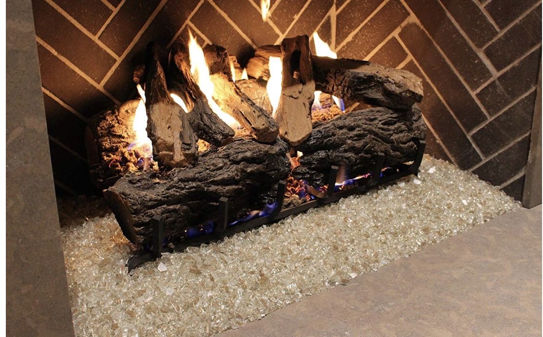 Exotic Fire Glass Crystal Reflective FireGlass Clear Fire Rocks ...