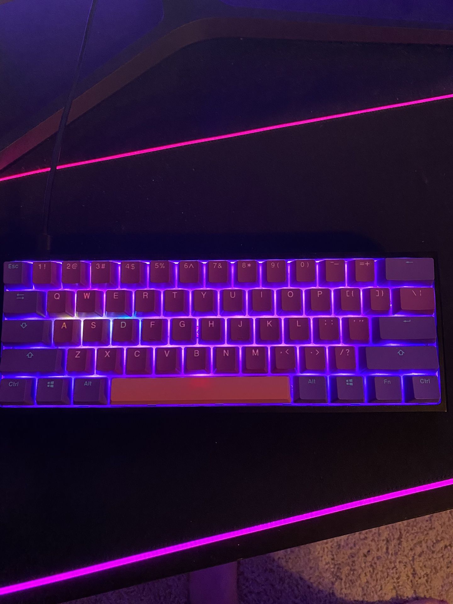 Ducky One 2 Mini Keyboard w/ UltraViolet Keycaps for Sale in Lincoln ...