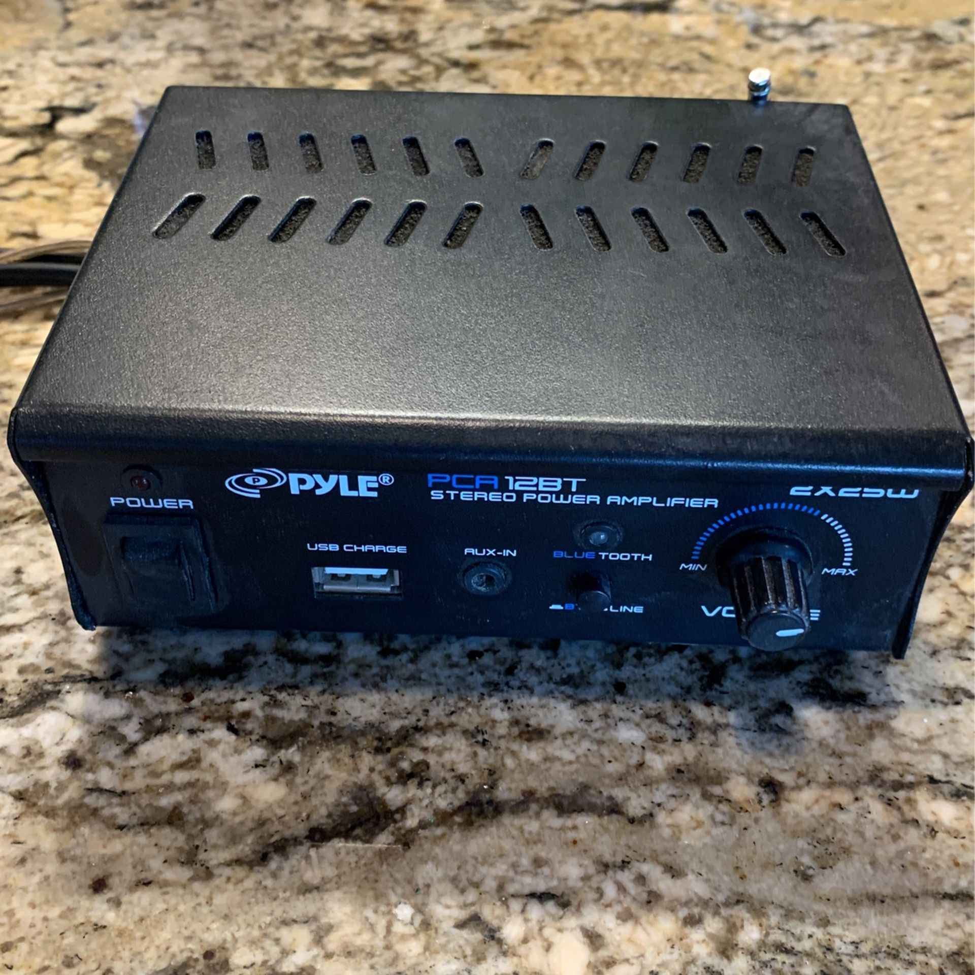 PYLE HOME PCA12BT 25-Watt Mini Blue Series Bluetooth Stereo Power ... PYLE HOME PCA12BT 25-Watt Mini Blue Series Bluetooth Stereo Power ...