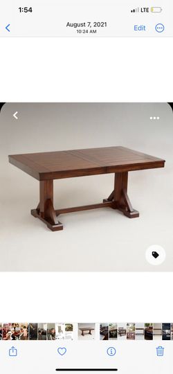 Brand New World Market Verona Trestle Dining Table Matching Bench for Sale in Riverside CA OfferUp
