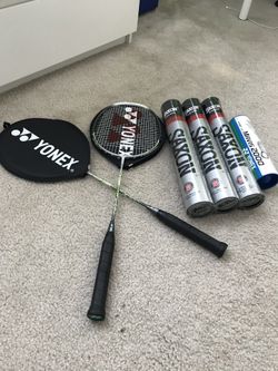 Badminton Racket And Shuttlecock Yonex