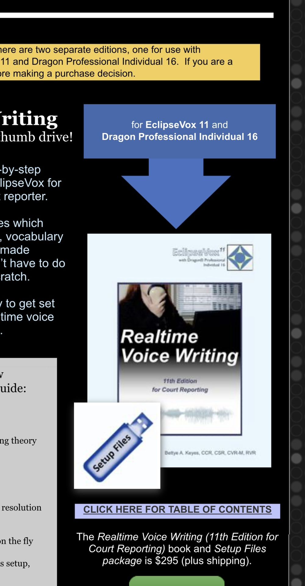 Realtime Voice Writing book with setup files by Bettye Keyes, 11th ...