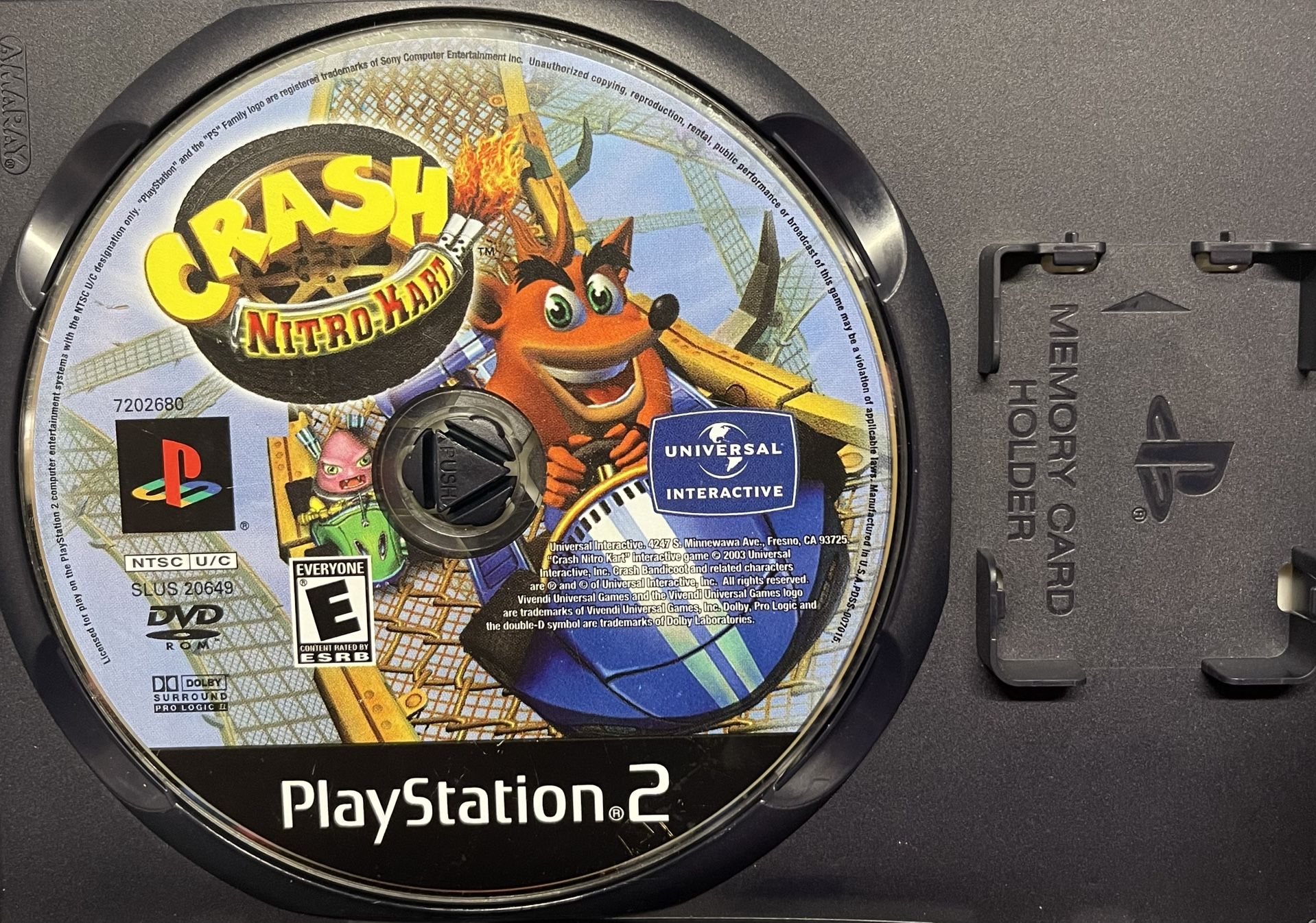 Crash Bandicoot Nitro Kart Ps2