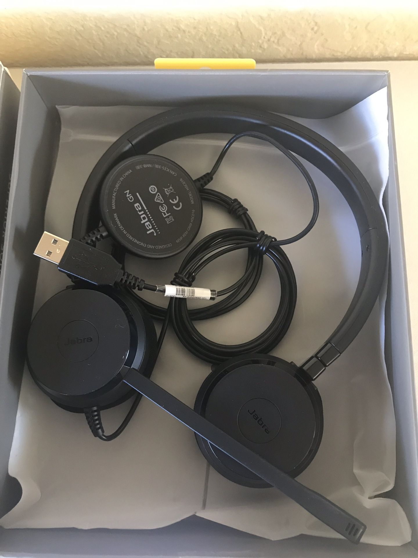 Jabra Evolve 20 UC Stereo Binaural Head-band Black headset HSC016 for ...