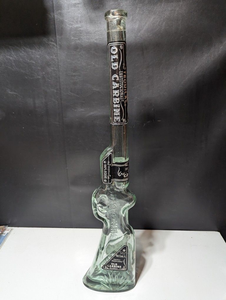 Vintage Old Carbine Tequila Bottle 1L Rifle Shaped Glass Decanter for ...