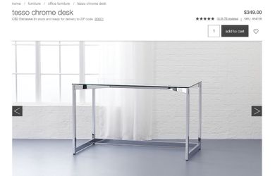 Cb2 tesso desk store