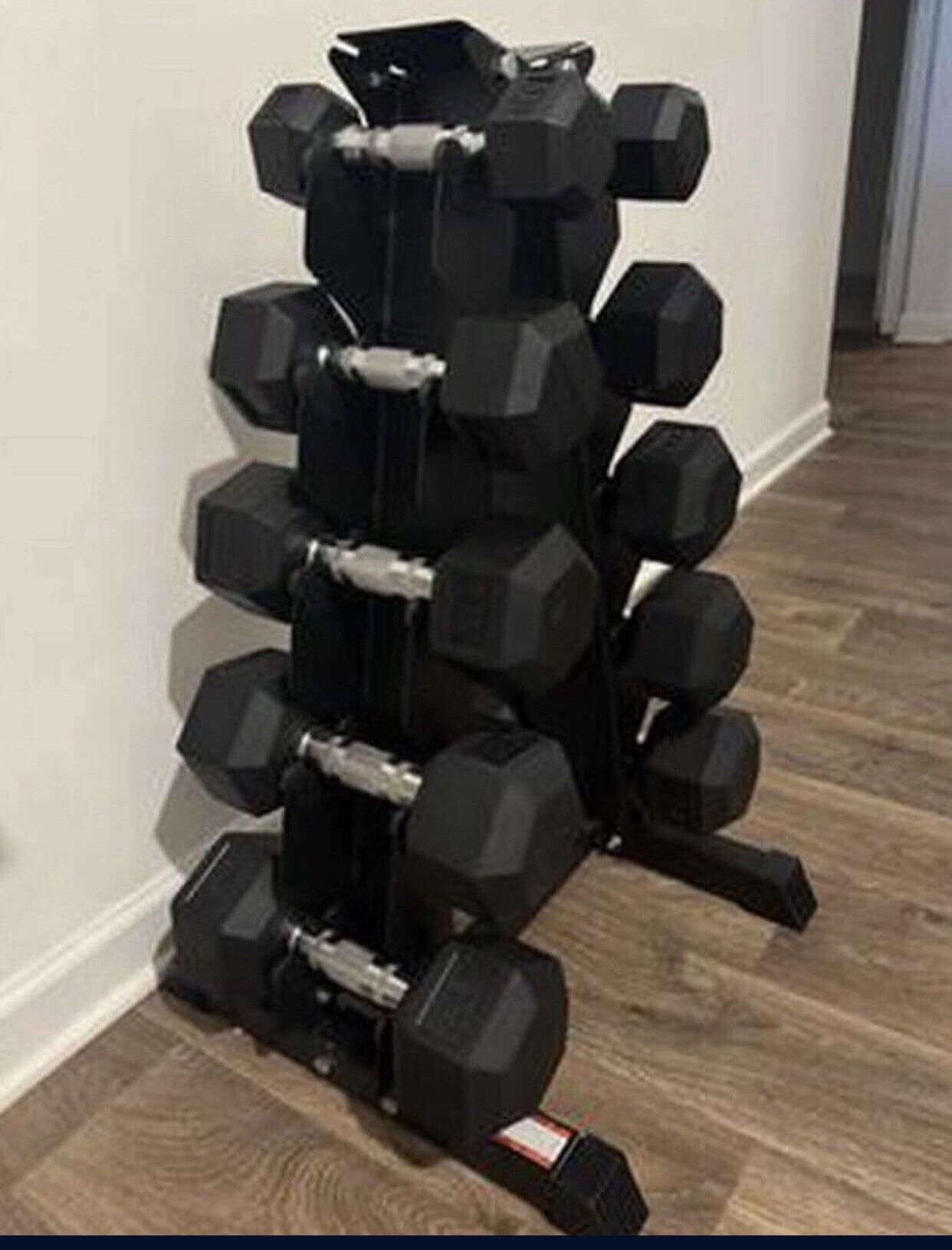 new dumbbell weights with rack 5-25 pounds for Sale in San Antonio, TX ...