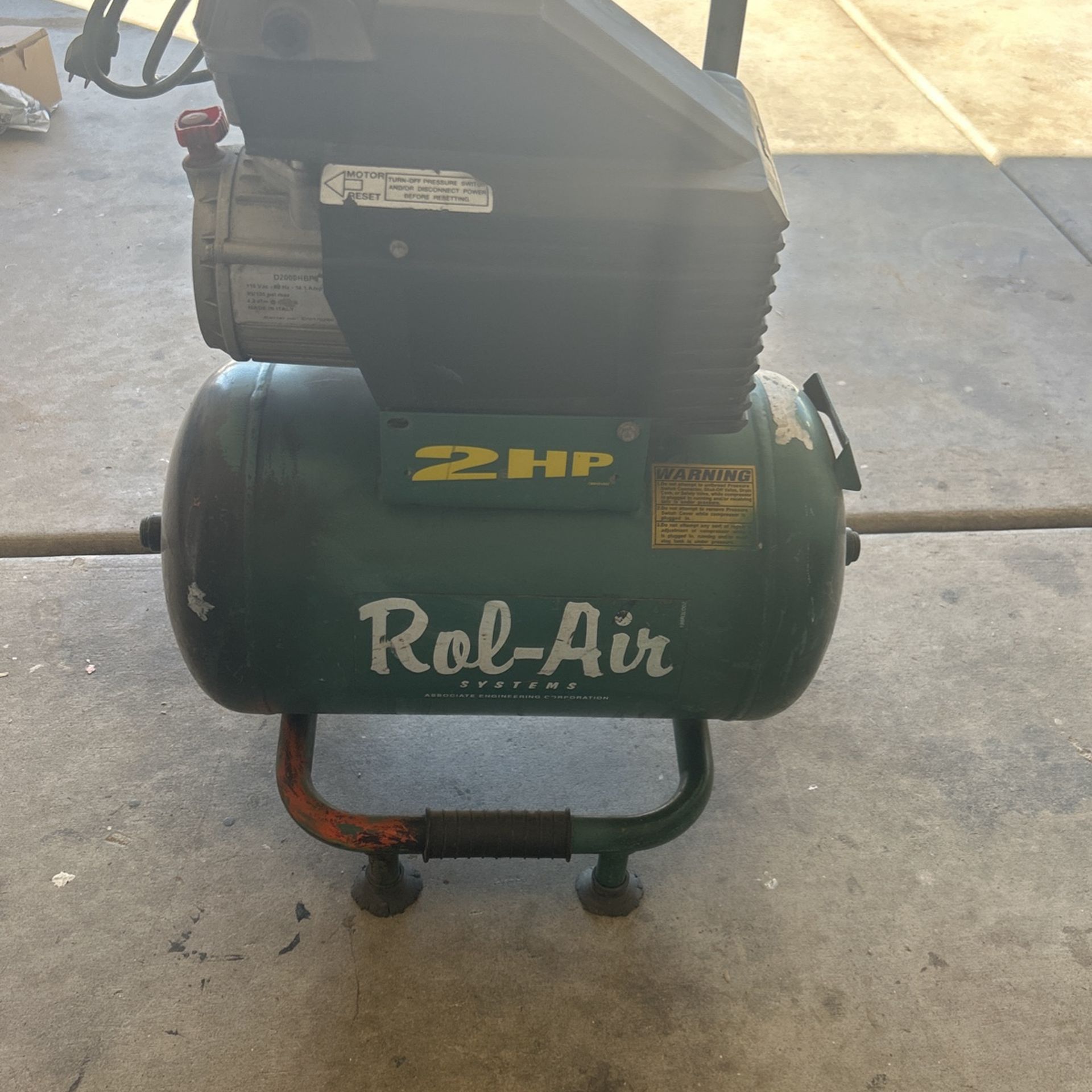 Rol-air 2HP Compressor for Sale in Buckeye, AZ - OfferUp