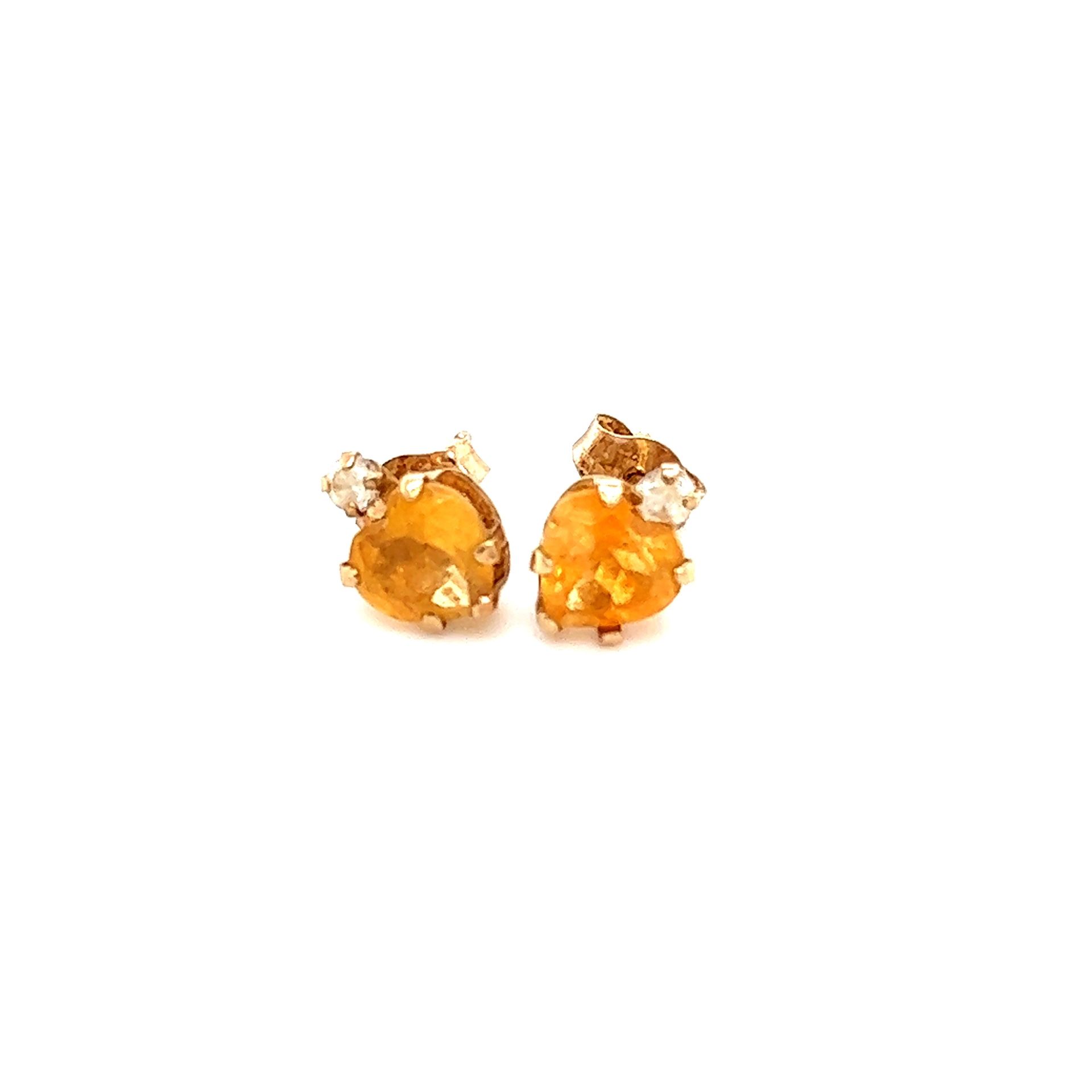 Small 10k Citrine /Cz Stud Earrings for Sale in Brandywine, MD - OfferUp
