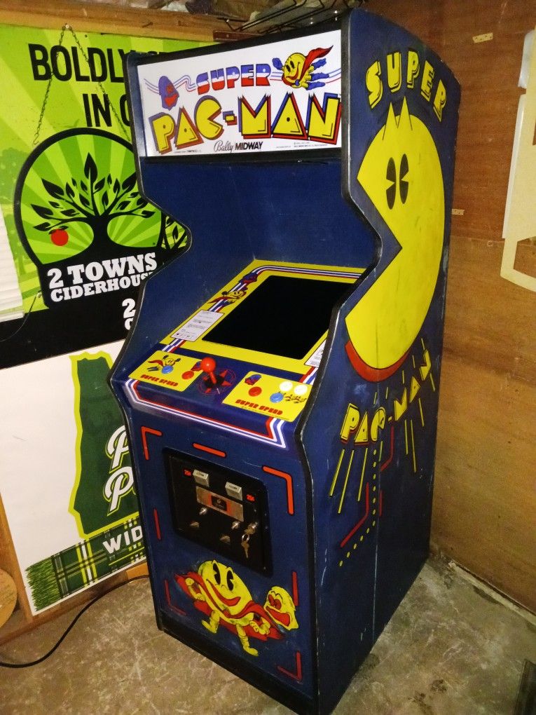 Original 1982 Super Pac-Man Arcade Game Plays 60 Classic Games for Sale in Tigard, OR - OfferUp