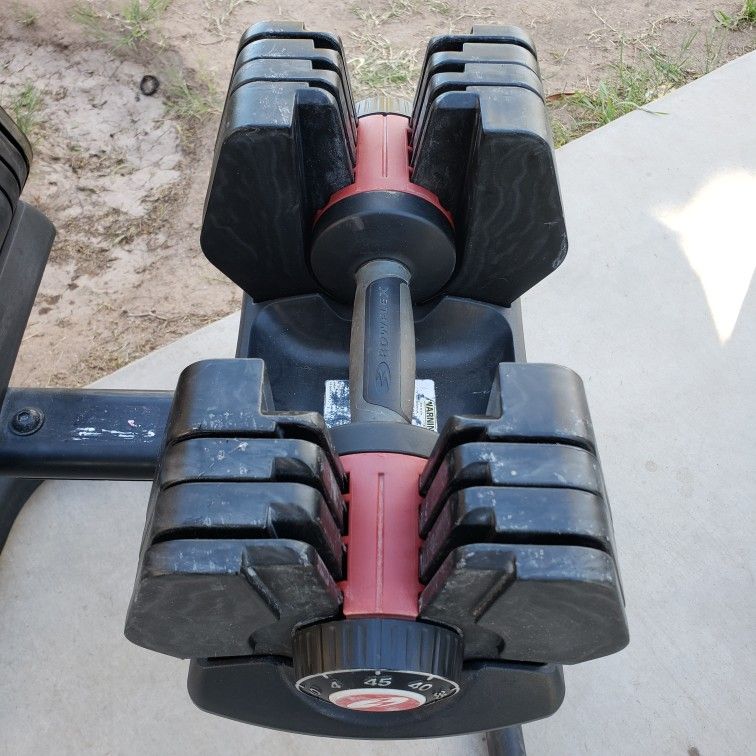 PU 16st & Broadway ( 45lb X 2 ) Bowflex Select Tech Dumbbells With ...