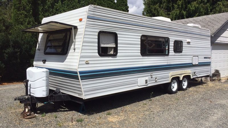 1993 Frontier Flyer, 26 Foot Travel Trailer with bunks for Sale in ...
