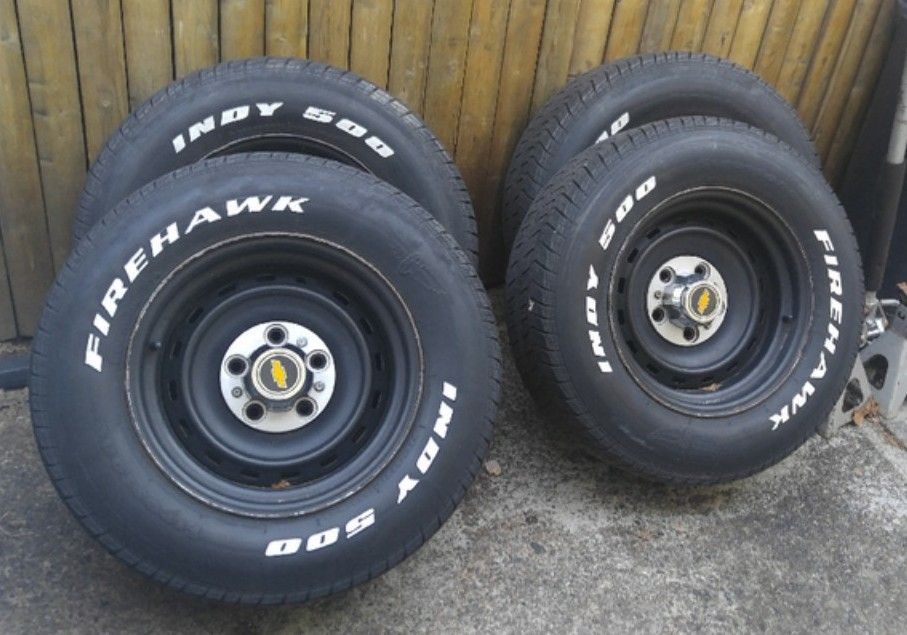 15x7 9c1 police wheels and firehawk Indy 500 tires for Sale in Beverly ...