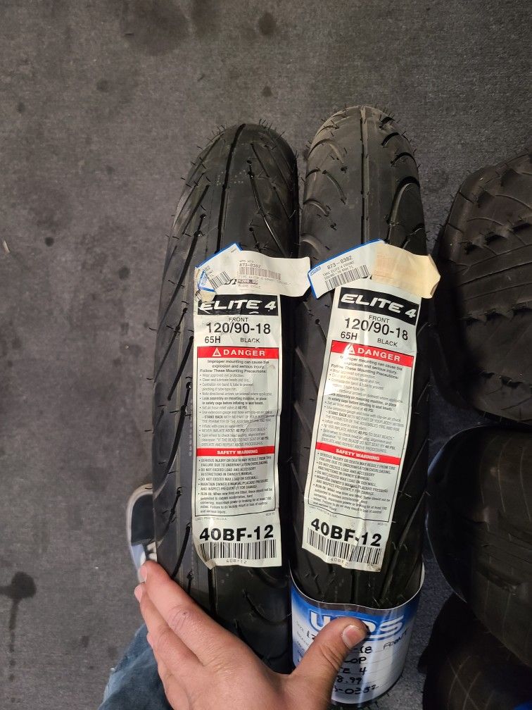 120/90-18 Dunlop Elite 4 Tire Honda Nighthawk 750 Goldwing Shadow 1100 ...