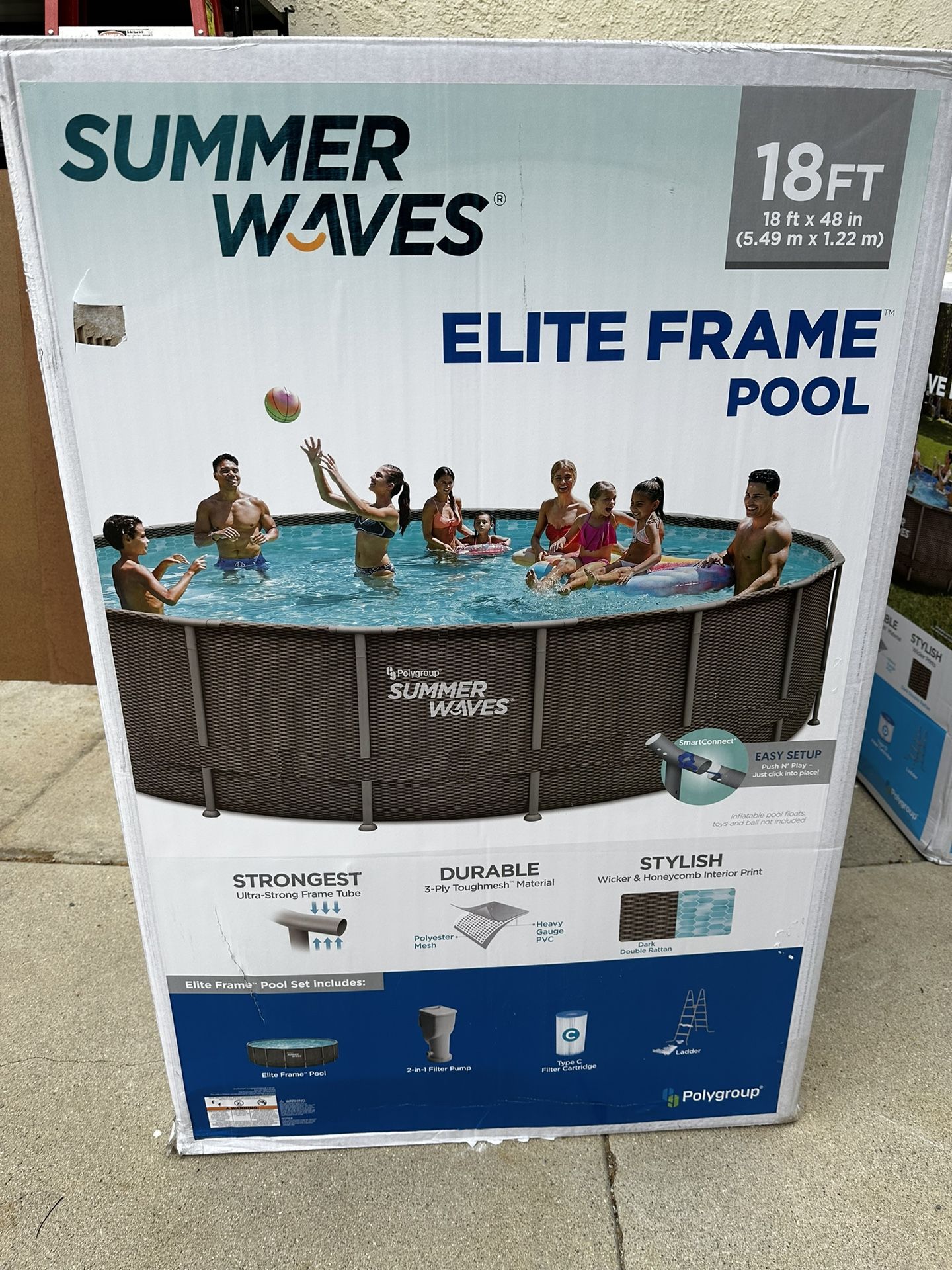 Summer waves elite frame pool store