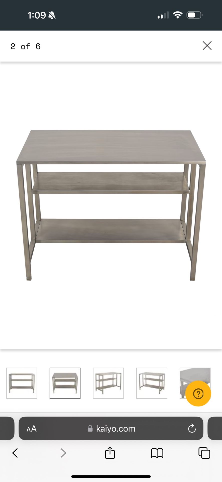 CB2 Coterie Kitchen Cart Tables