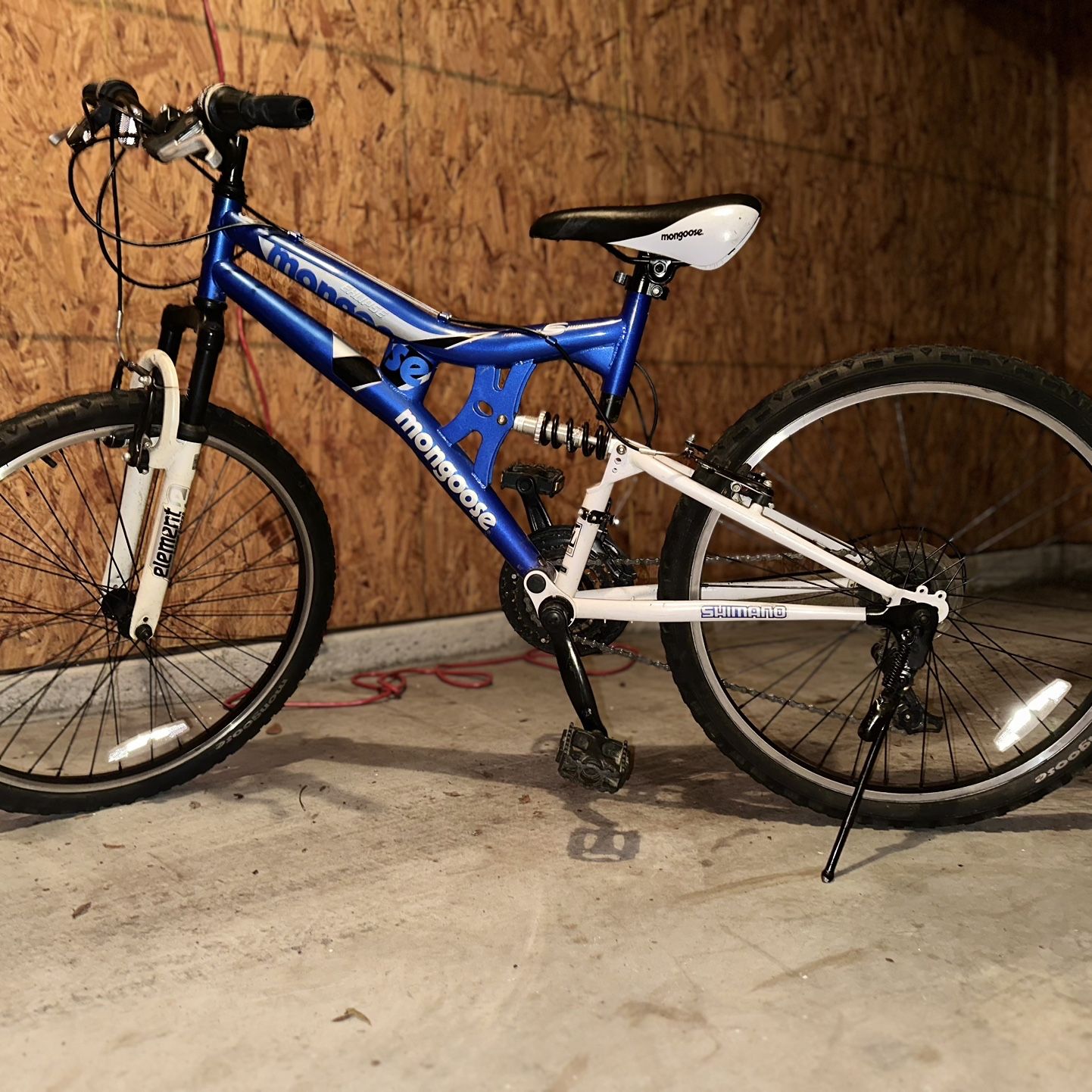 Mongoose Exlipse Full Dual Suspension Mountain Bike for Kids Featuring 15 Inch Small Steel Frame for Sale in Jacksonville FL OfferUp