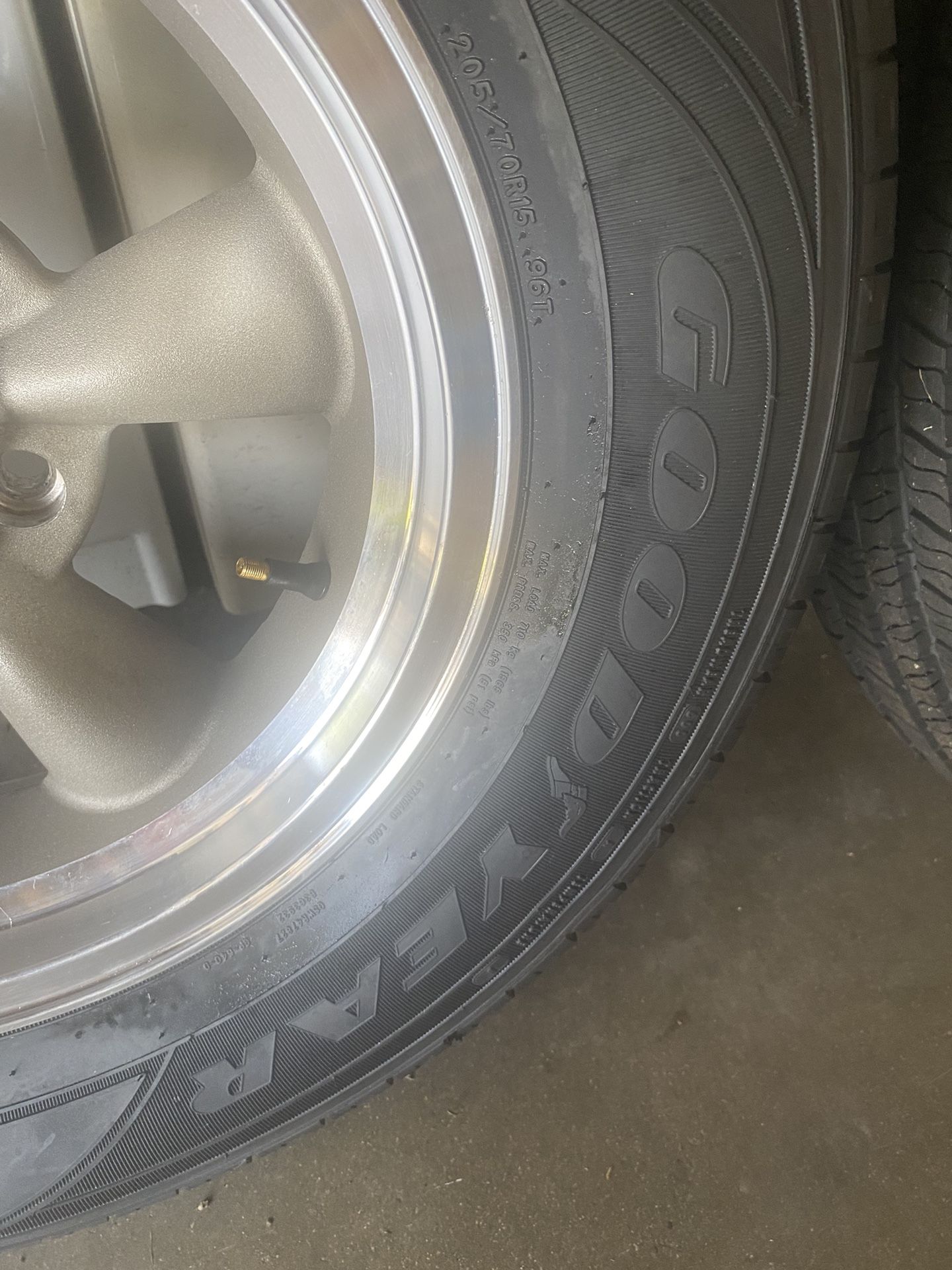 (2). Chevy 15x4 Vintage wheel Works rims with tires for Sale in Los ...