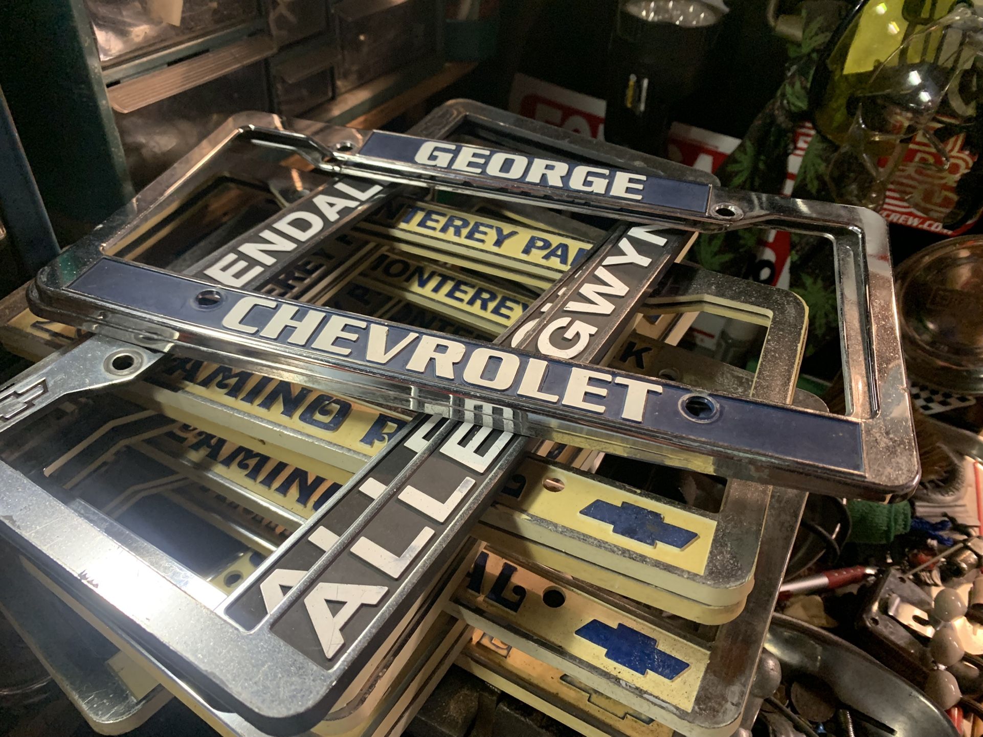 Vintage Chevrolet Dealer License Plate Frames for Sale in West Covina ...