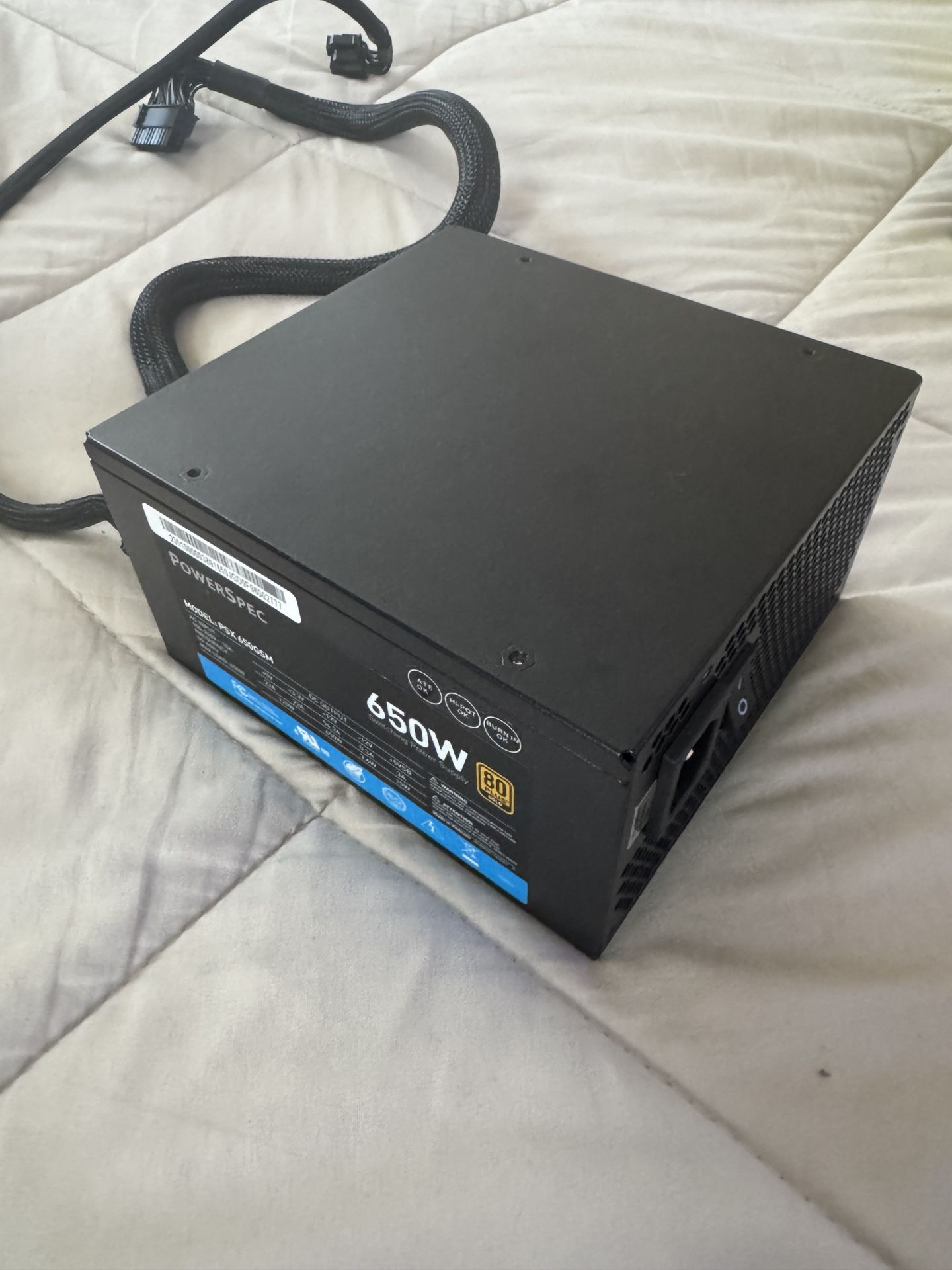 650W Gold Rated Power Supply Unit (PSU) for PC by PowerSpec for Sale in ...