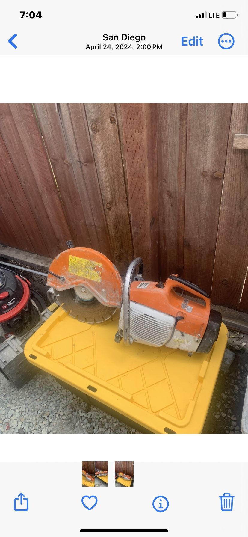 Stihl Demo Saw for Sale in San Diego, CA - OfferUp