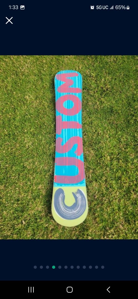 Burton Custom 163 cm Snowboard With Burton Genesis Bindings M/L for ...